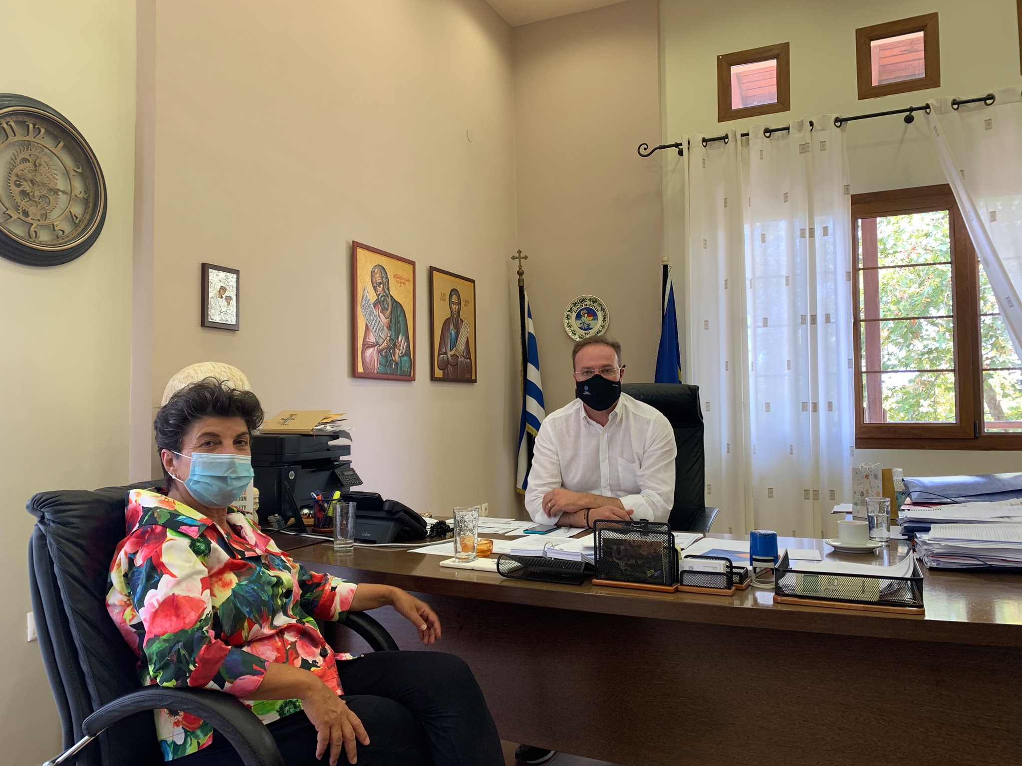 Συνάντηση της Κυριακής Μάλαμα με το δήμαρχο Αριστοτέλη - Χαλκιδική ...